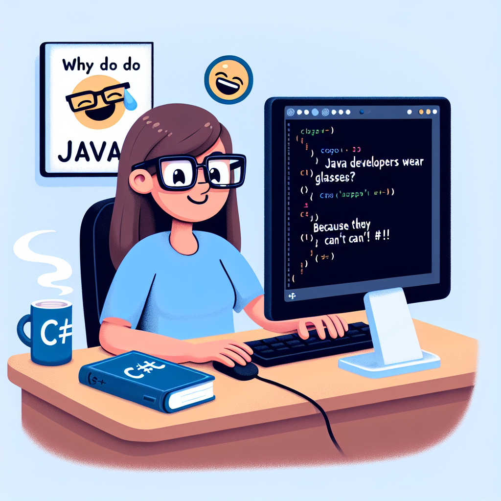 Why Do Java Developers Wear Glasses? Because They Can’t C#! 👓😜 – Best PC Repair